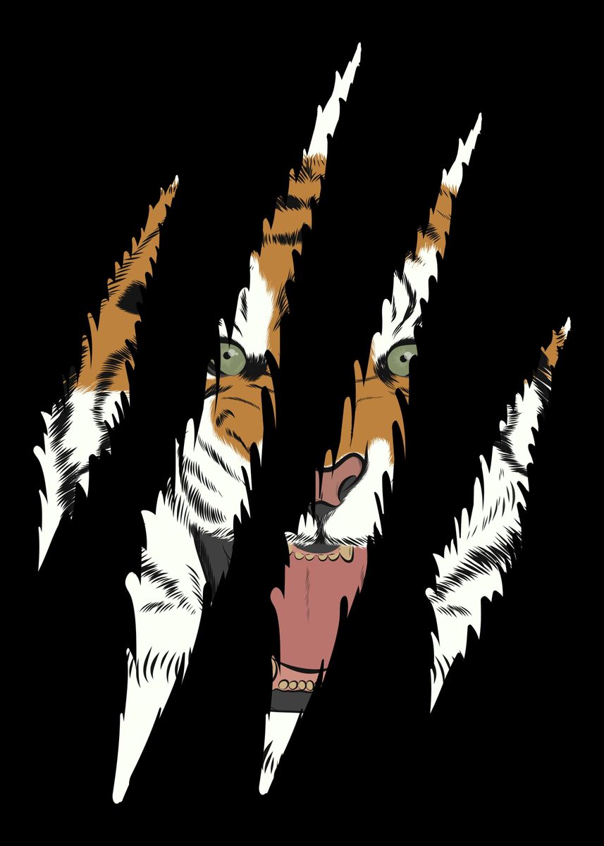 'Tiger Claws' Poster by Cooldruck | Displate