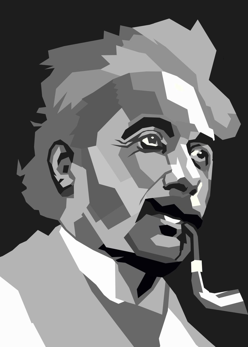 'albeirt einstein' Poster by Revan Maulana | Displate