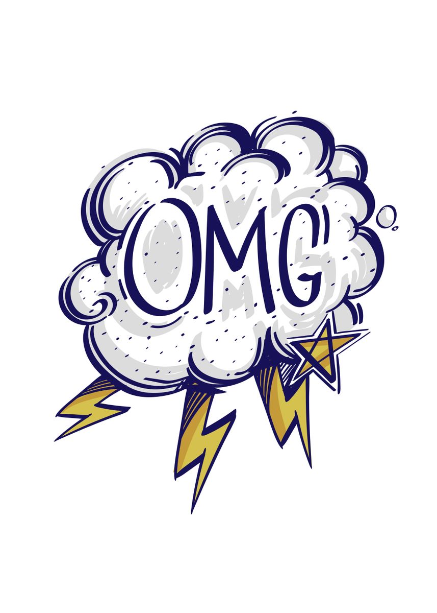 'OMG Storm Cloud' Poster by MisterGoose | Displate