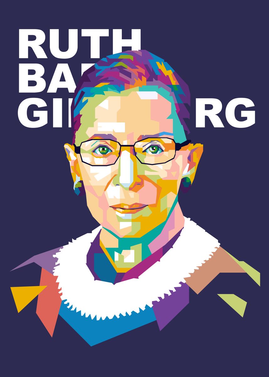 'Ruth Bader Ginsburg' Poster, picture, metal print, paint by Erick Sato ...
