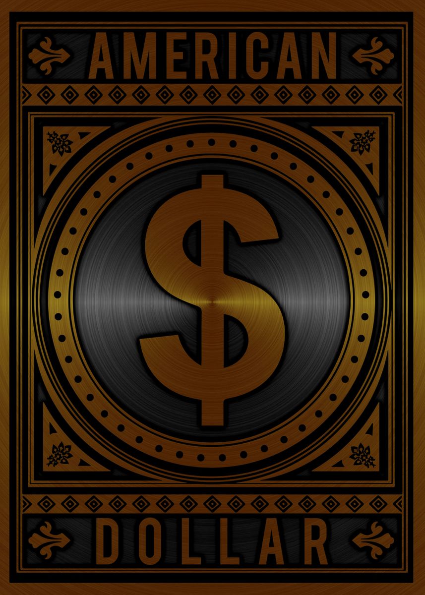 'American Dollar' Poster by Posterlicious | Displate