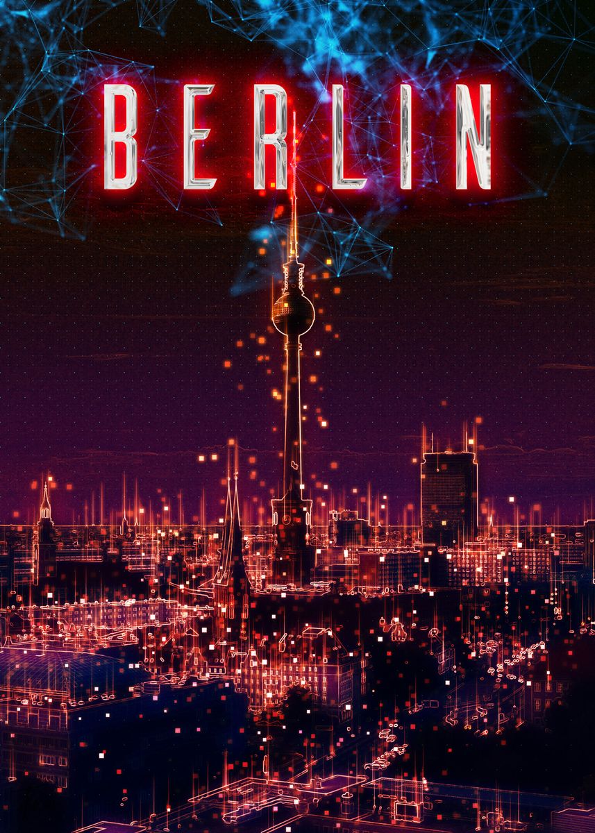 'Berlin' Poster, picture, metal print, paint by Petra Rommelfanger ...