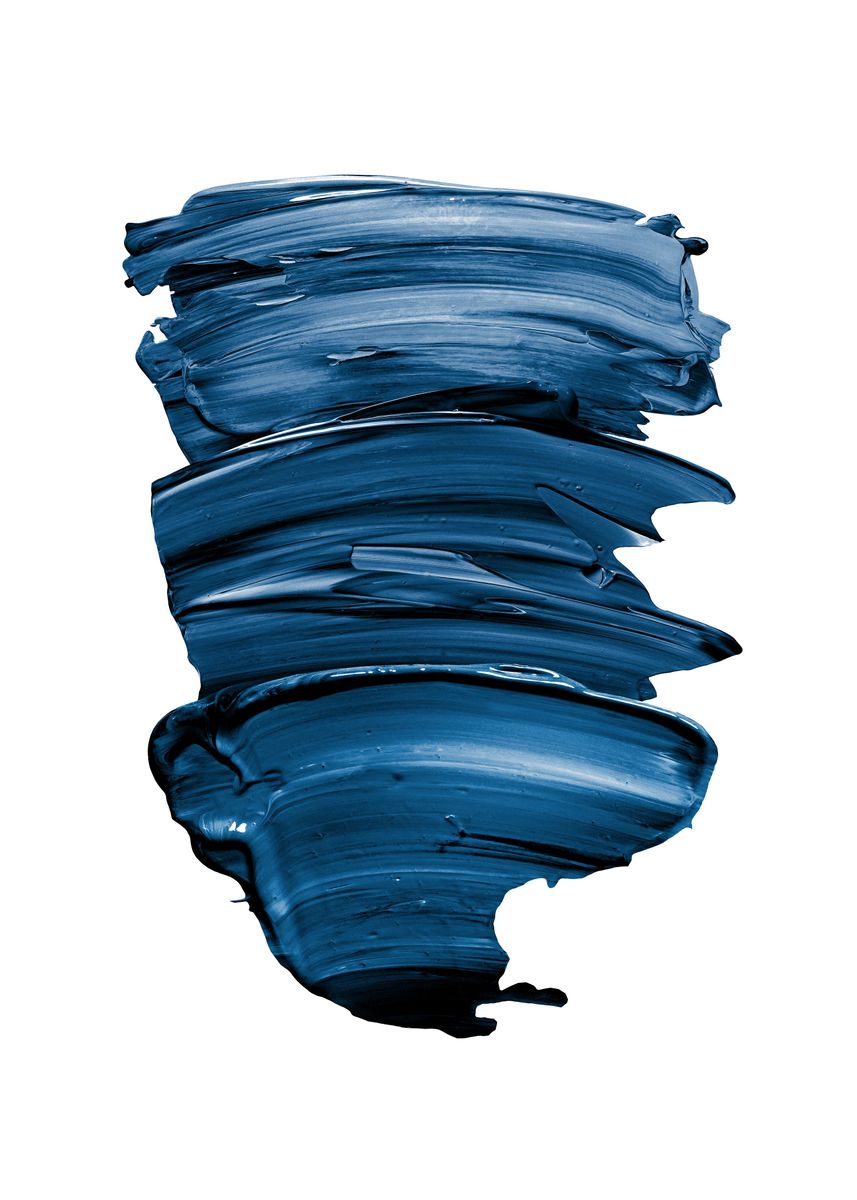 'Lets Paint in Blue' Poster, picture, metal print, paint by Gal Design ...