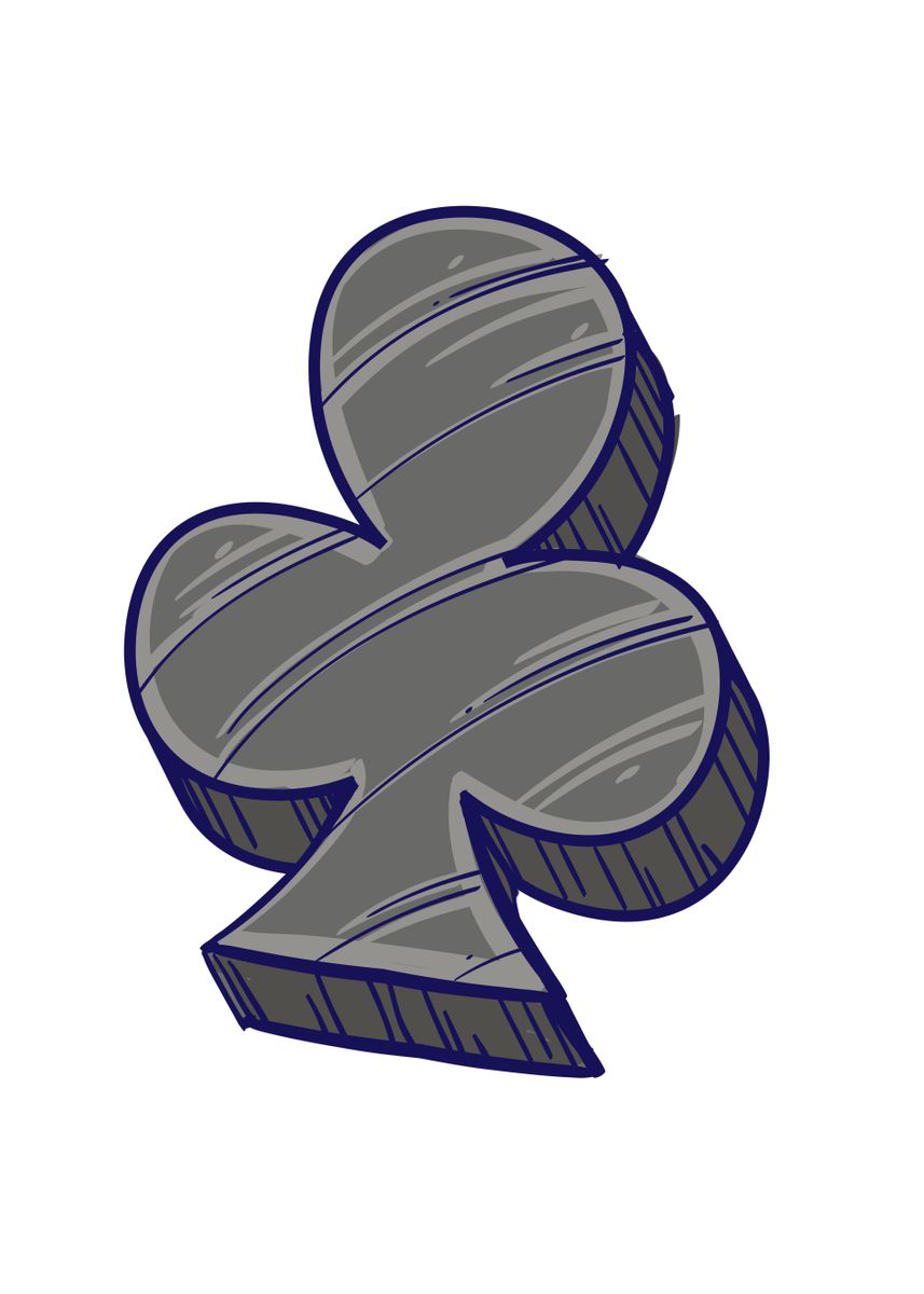 'Spade Color Illustration' Poster by MisterGoose | Displate