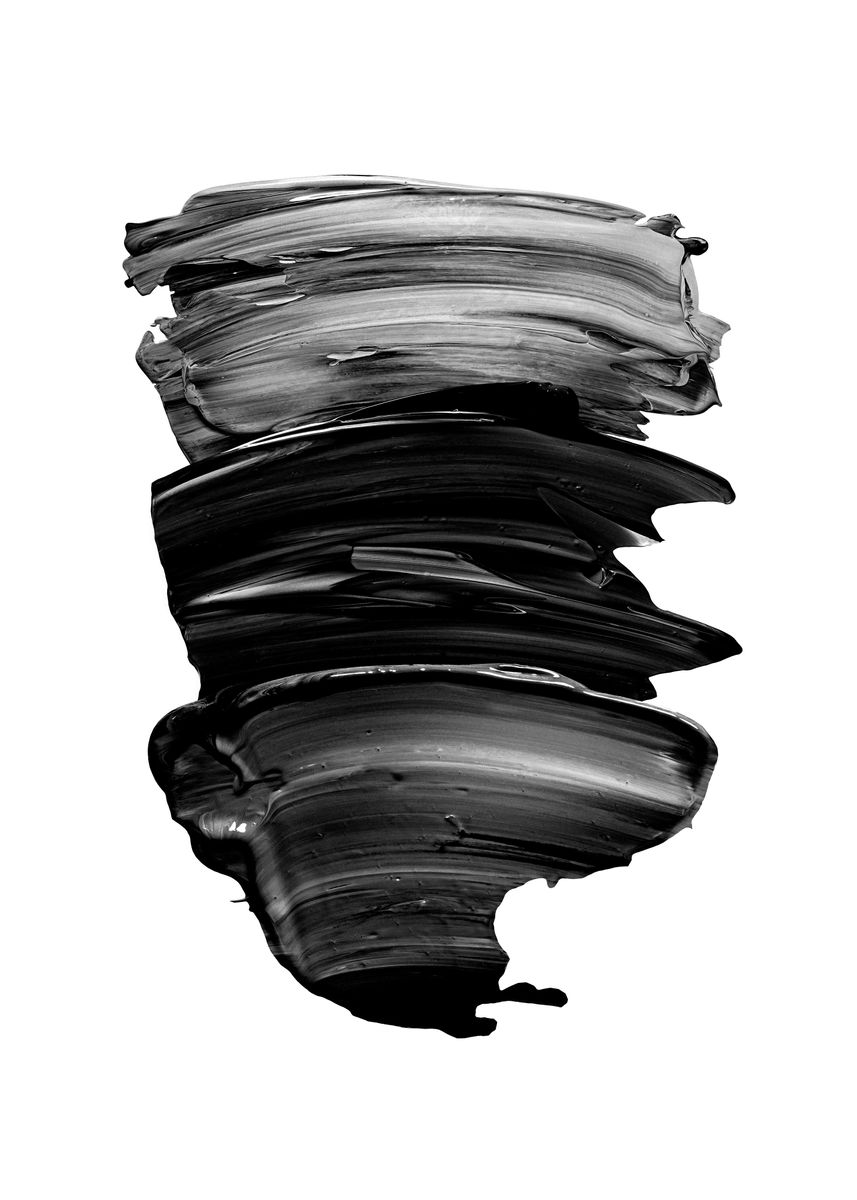 'Lets Paint in Black' Poster, picture, metal print, paint by Gal Design ...