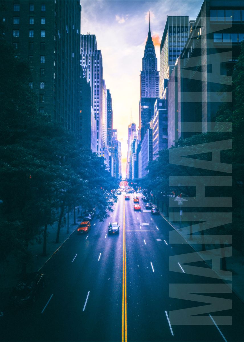 'Manhattan' Poster by JXC Design | Displate
