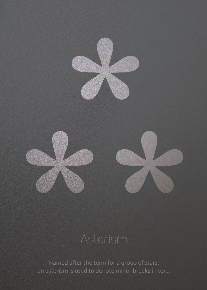 'Asterism' Poster, picture, metal print, paint by Cornea Designs | Displate