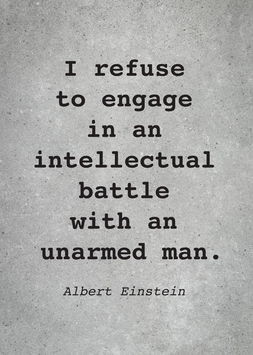 'Albert Einstein Quote L057' Poster, picture, metal print, paint by Go Fonix | Displate