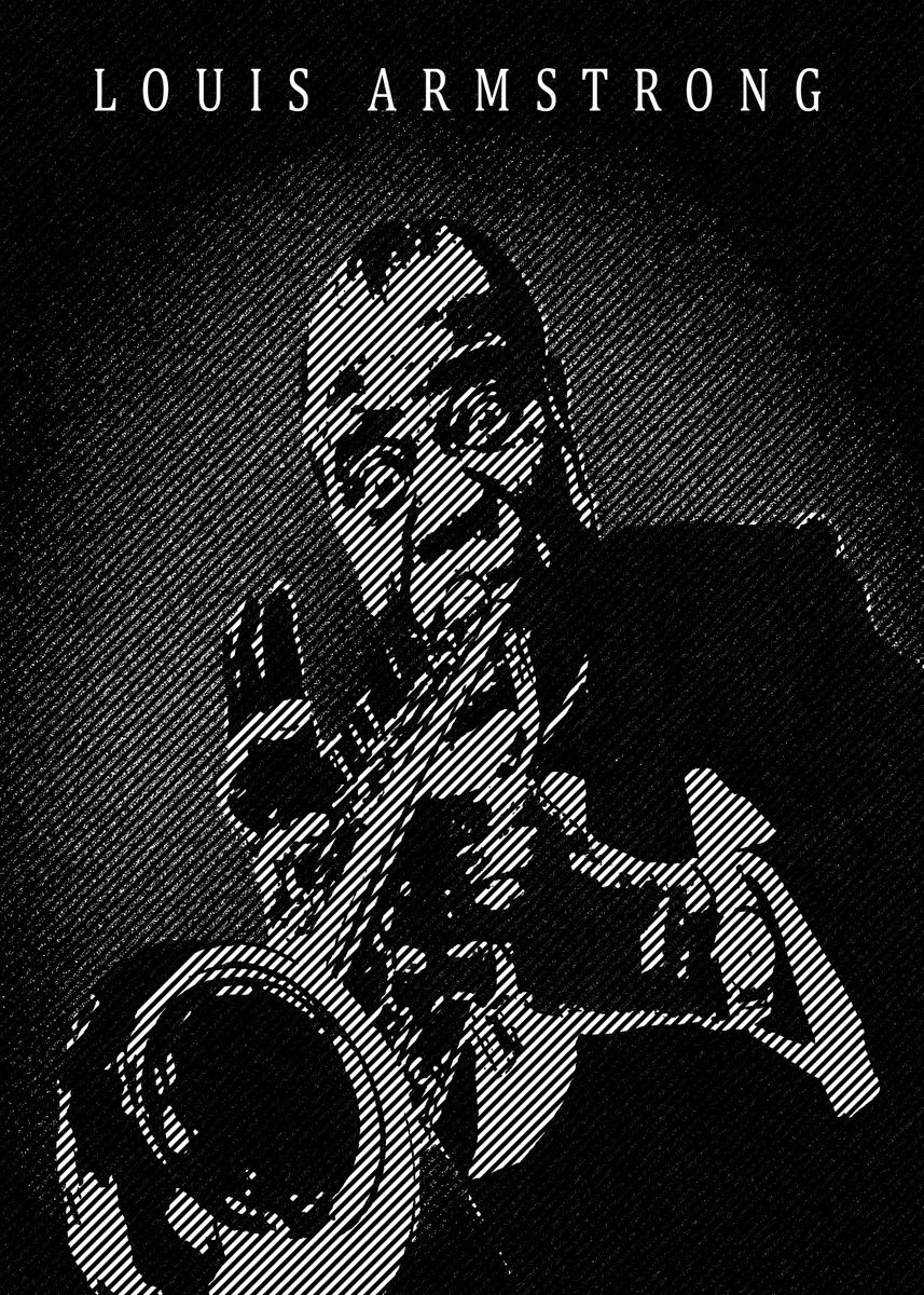 'Louis Armstrong' Poster, picture, metal print, paint by ...