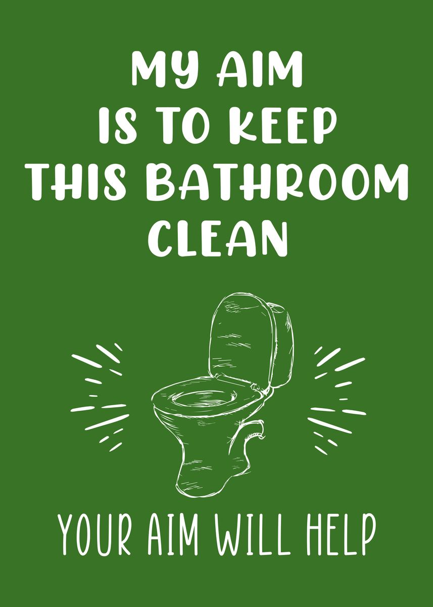 'Toilet bathroom' Poster, picture, metal print, paint by Jana Lara ...