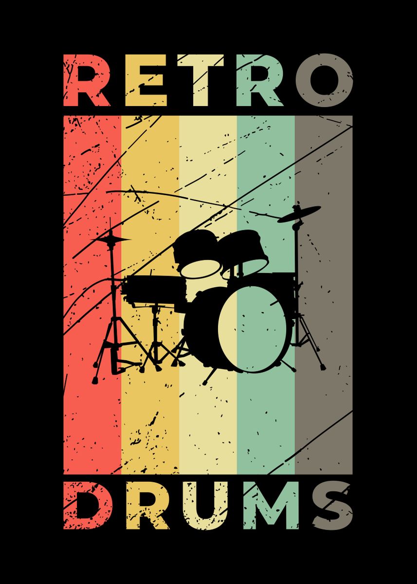 'Drummer Gift Percussion' Poster, picture, metal print, paint by Alley ...