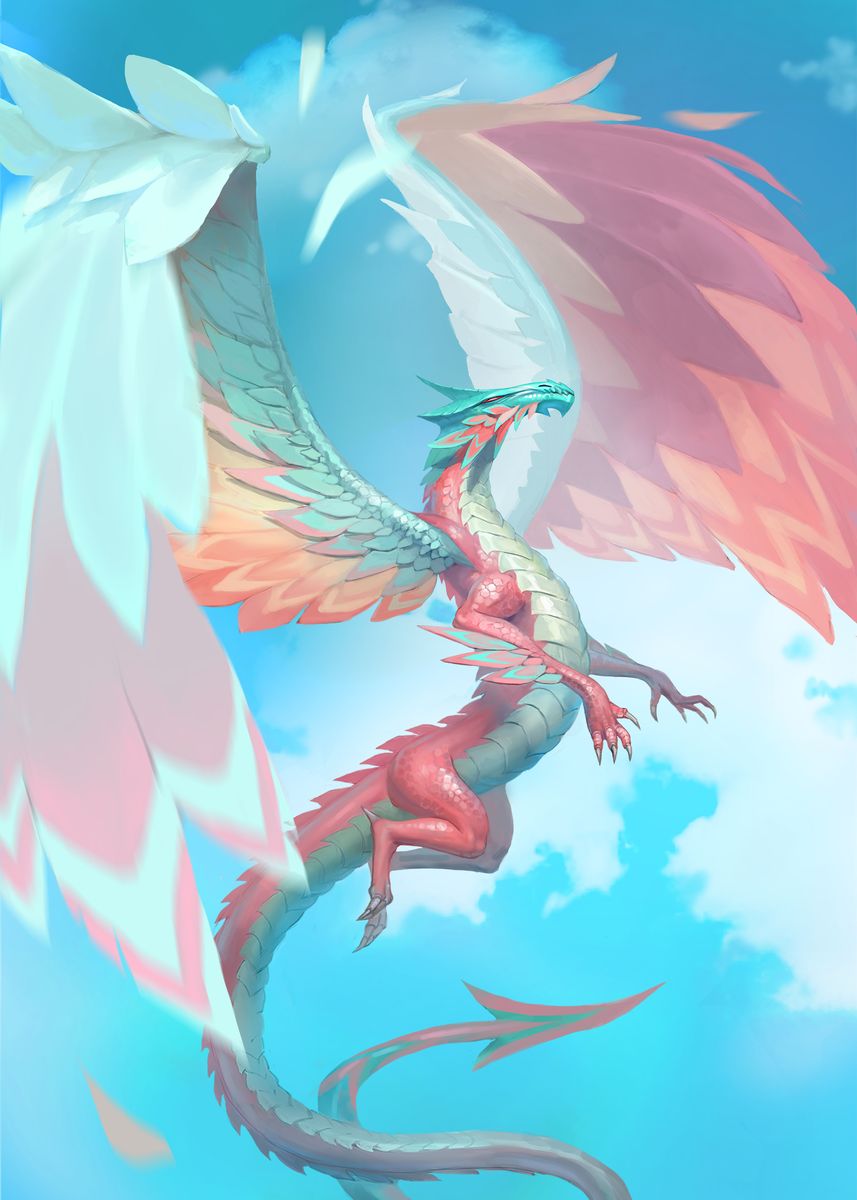 'Aeris the Air God' Poster, picture, metal print, paint by Malcs | Displate