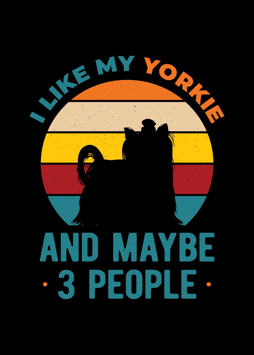 'Yorkshire Terrier Yorkie' Poster, picture, metal print, paint by ...