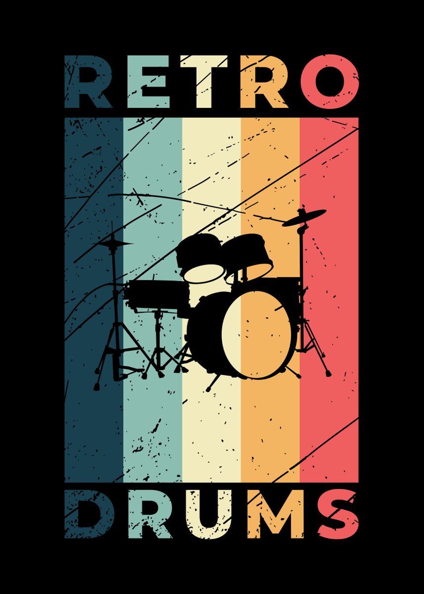 'Drummer Gift Percussion' Poster, picture, metal print, paint by Alley ...