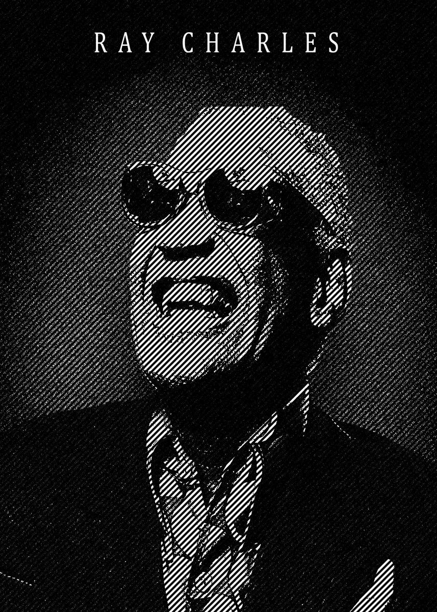 'Ray Charles' Poster by LorettaRElswick | Displate