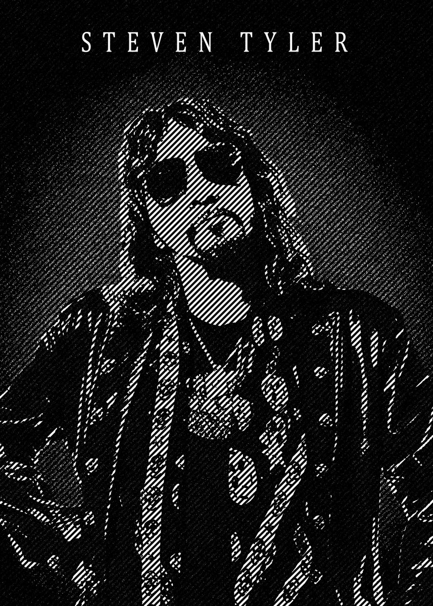 'Steven Tyler' Poster, picture, metal print, paint by LorettaRElswick ...