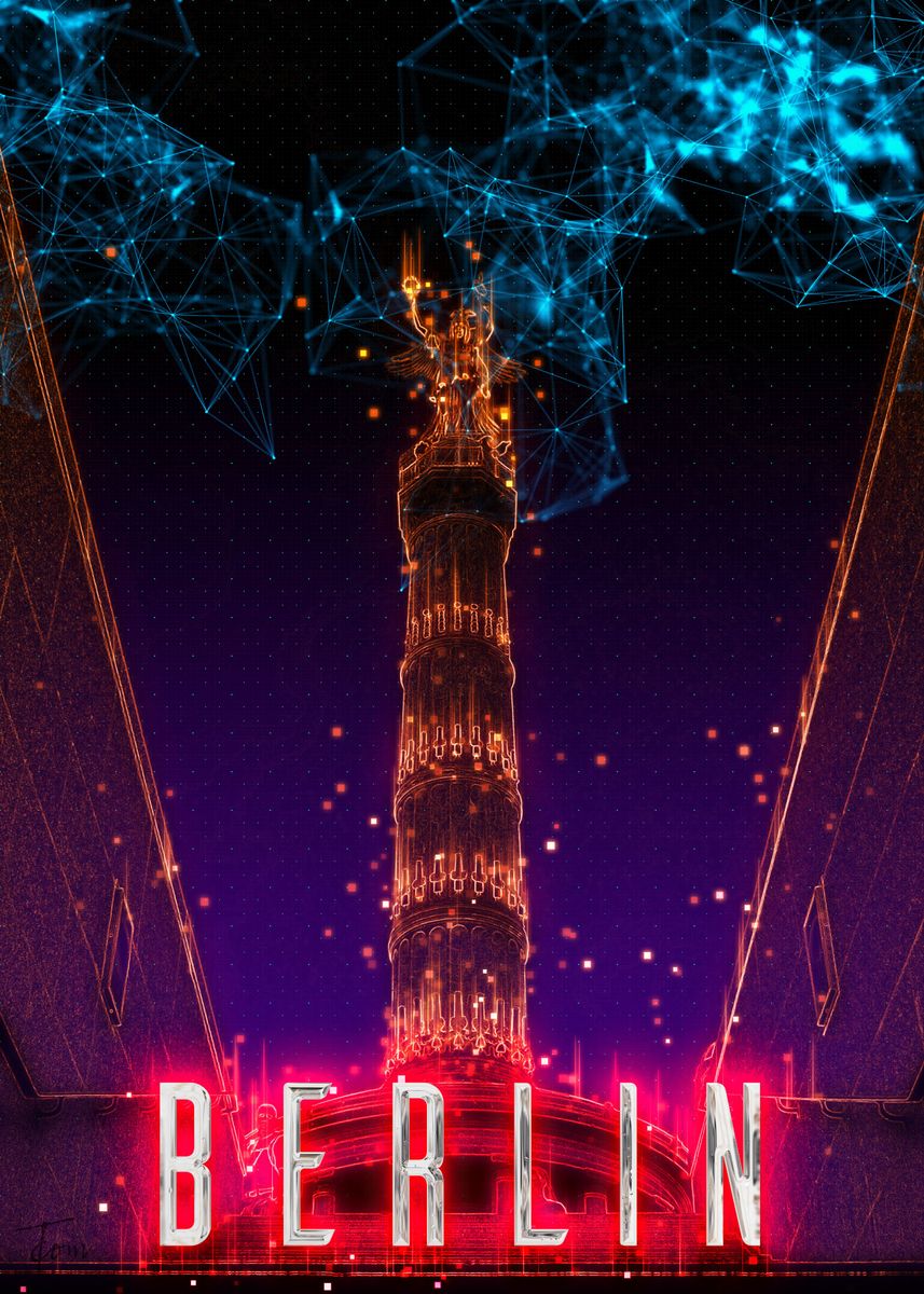 'Berlin' Poster, picture, metal print, paint by Petra Rommelfanger ...