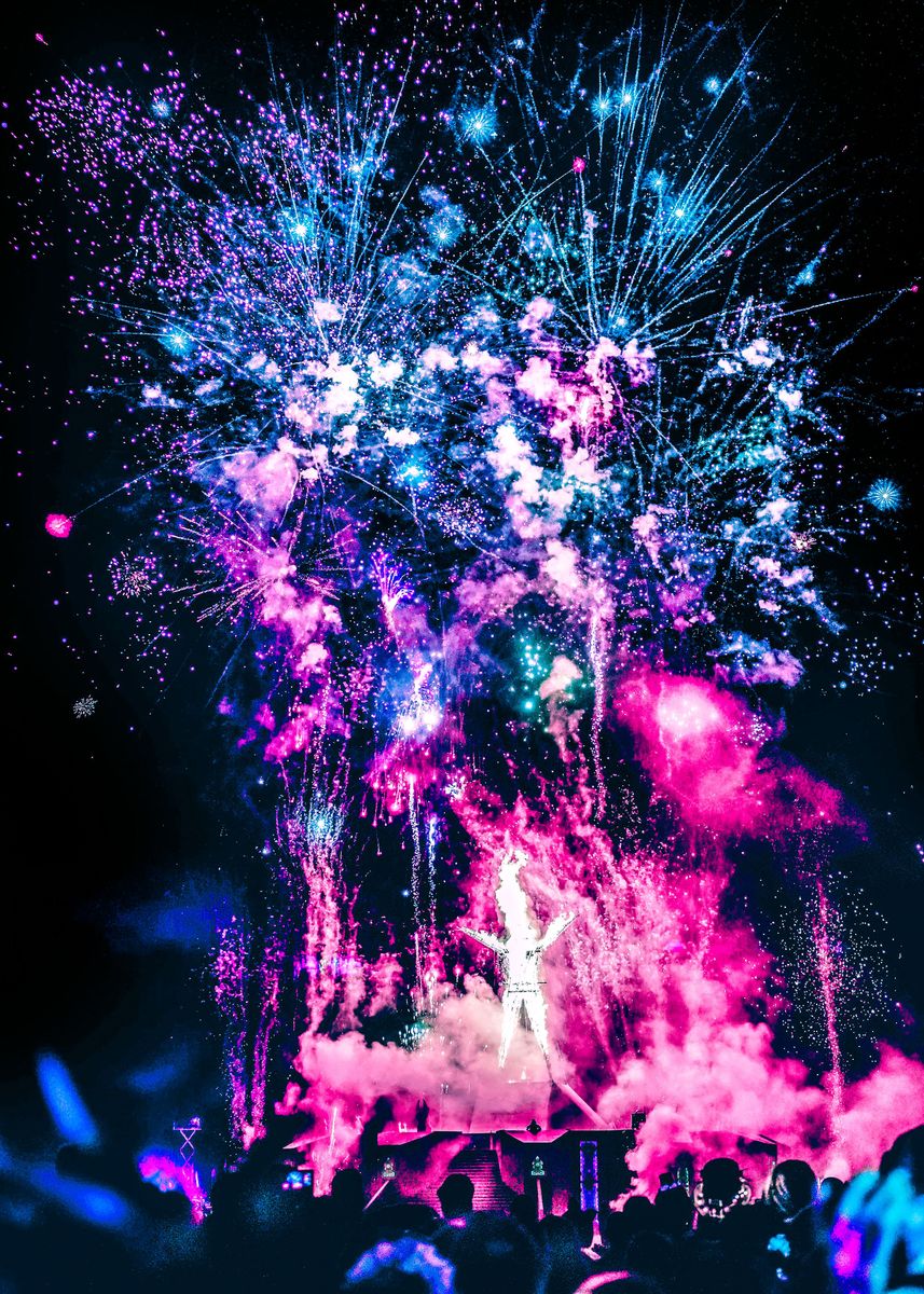 'Fireworks dance' Poster by Gab Fernando | Displate