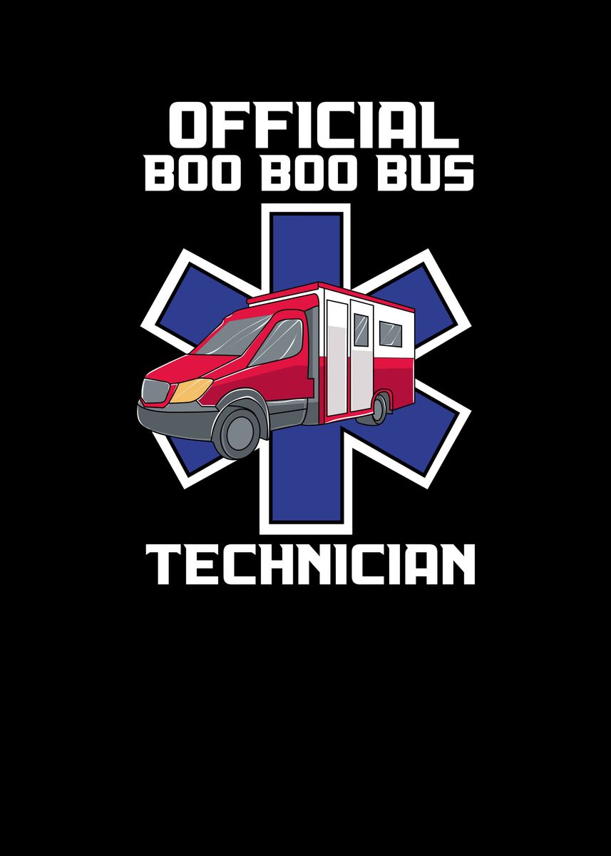 'Official Boo Boo Bus' Poster by Uwe Seibert | Displate