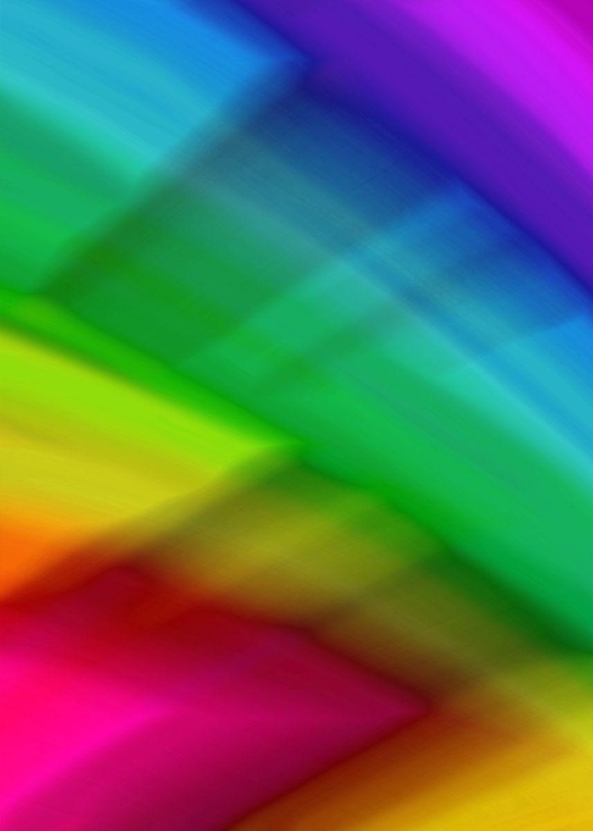 '3D Color Blend' Poster, picture, metal print, paint by Rhiannon ...