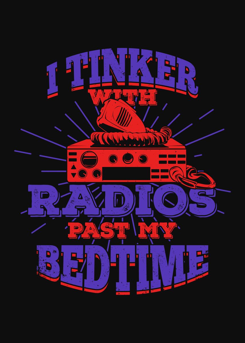 'Ham Radio Operator Design ' Poster, picture, metal print, paint by ...