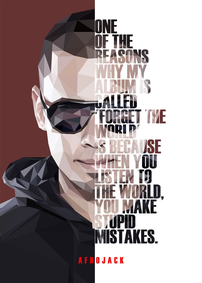 'Afrojack' Poster, picture, metal print, paint by Most Popular Cult ...