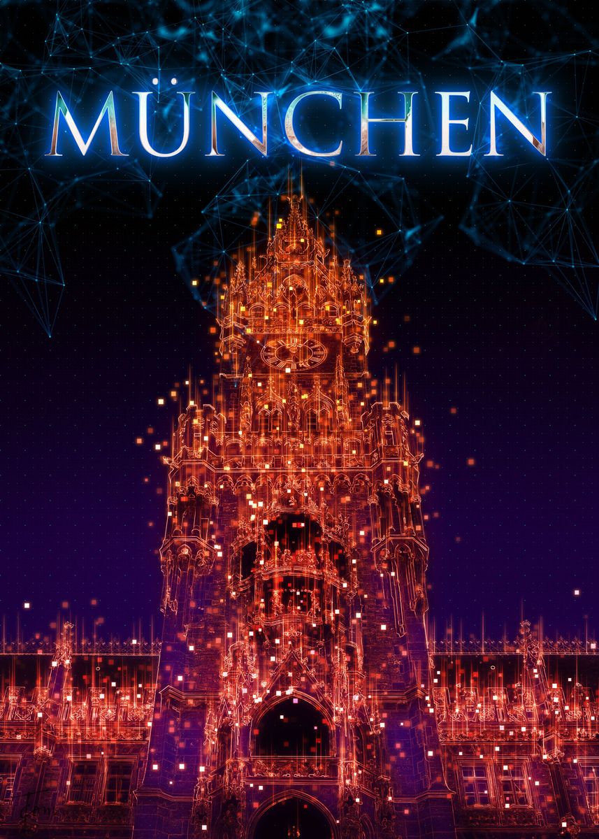 'Munich' Poster by Petra Rommelfanger | Displate