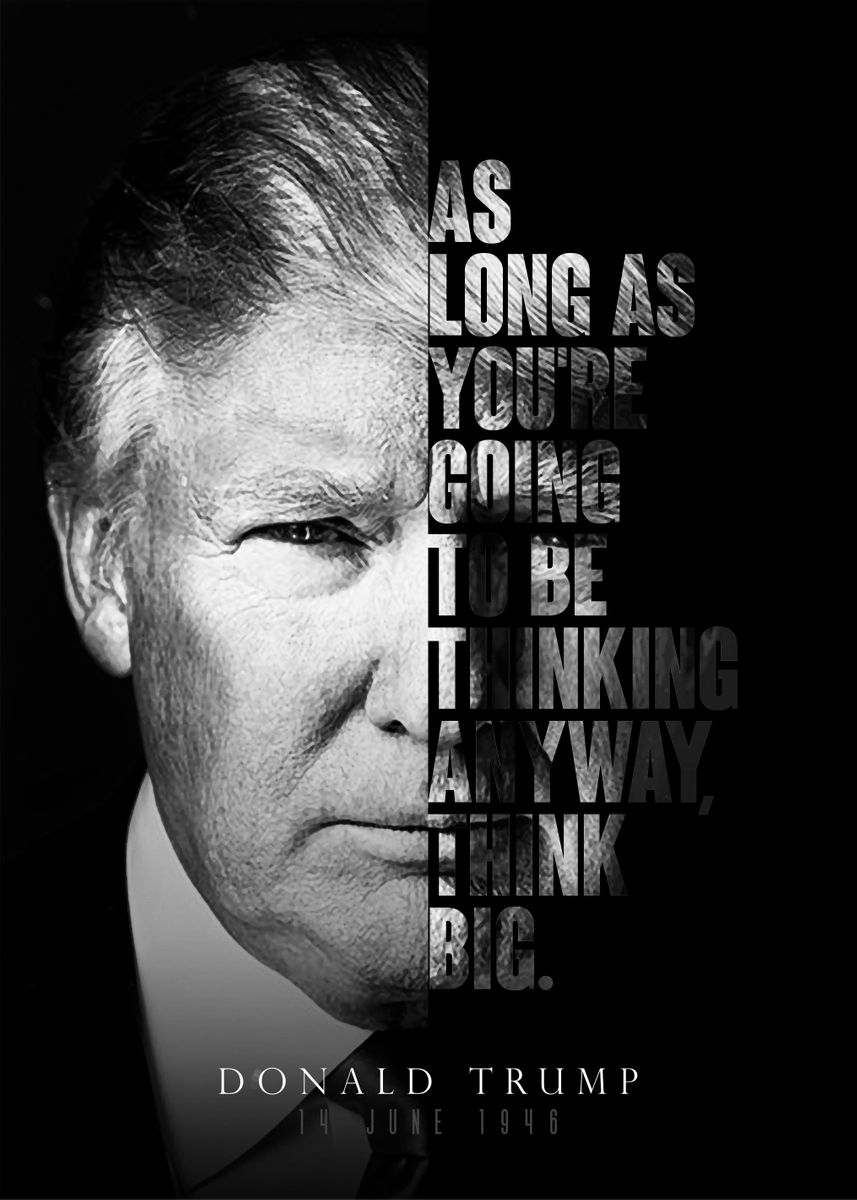 'Donald trump' Poster, picture, metal print, paint by Most Popular Cult ...