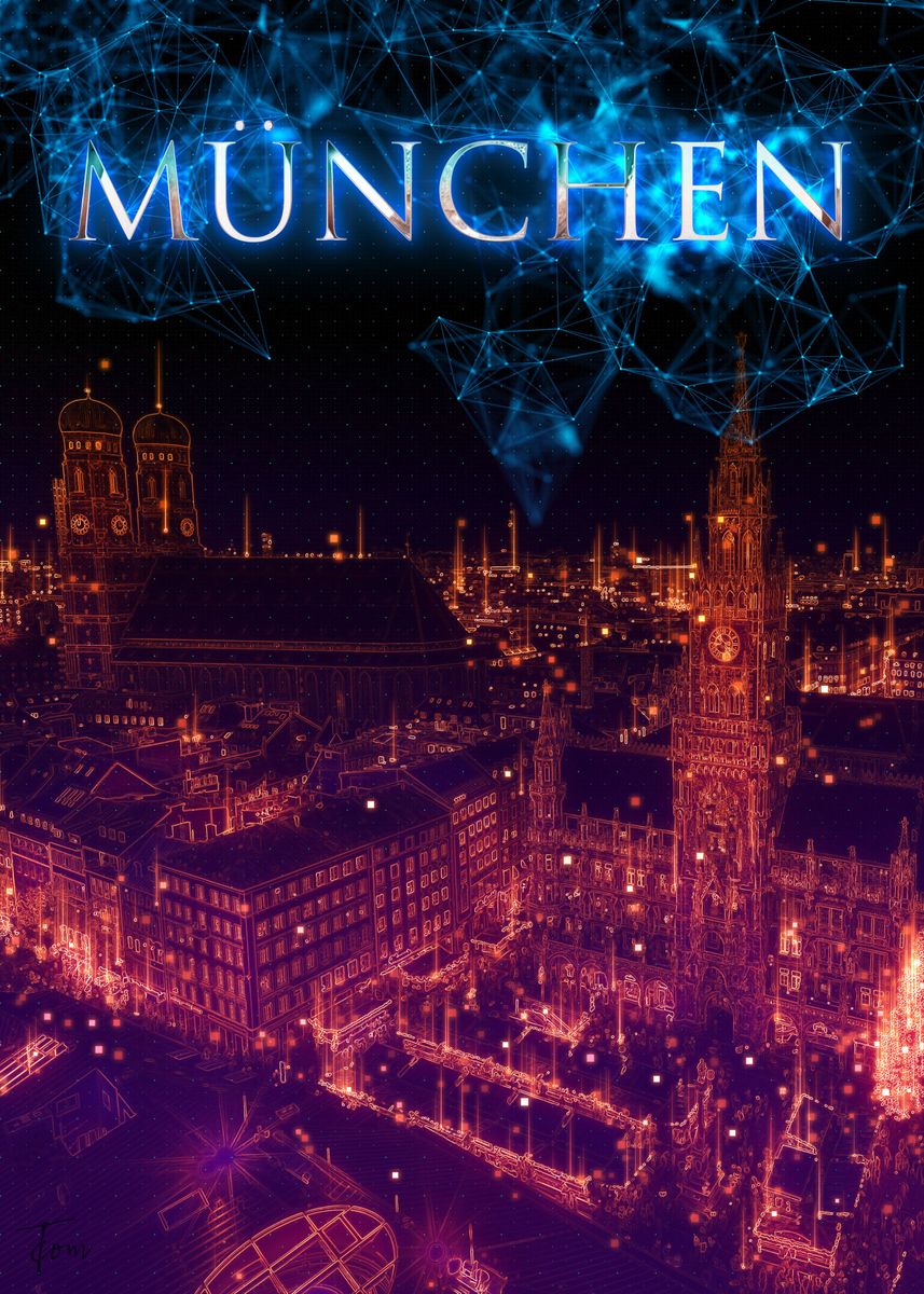 'Munich' Poster by Petra Rommelfanger | Displate