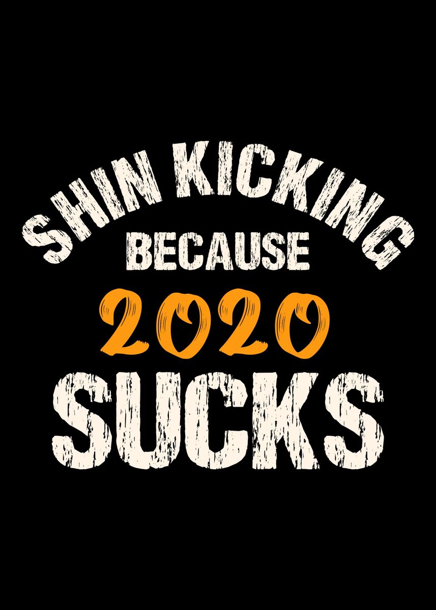 'Shin Kicking' Poster, picture, metal print, paint by Cooldruck | Displate