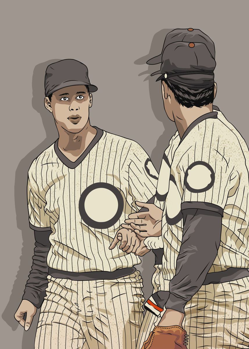 'baseball players' Poster, picture, metal print, paint by VD Project ...
