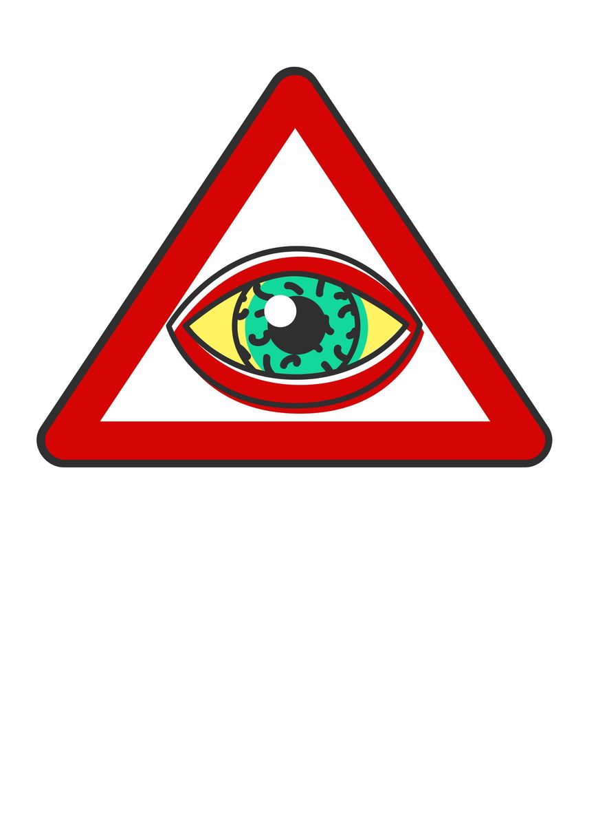 'Eye Lens Advise Sign Funny' Poster by schmidde | Displate