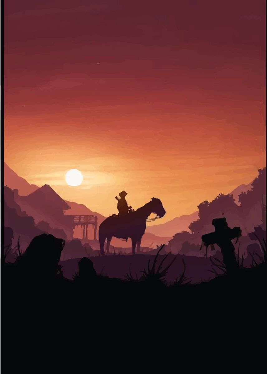 'Mr cowboy' Poster, picture, metal print, paint by Popart Project ...