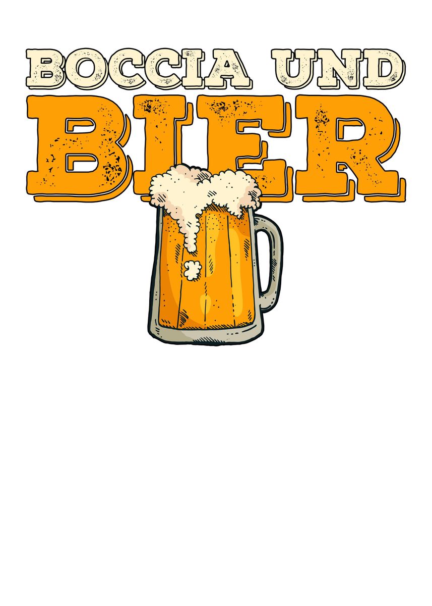 'Bocce Italian Beer Gift' Poster by schmidde | Displate