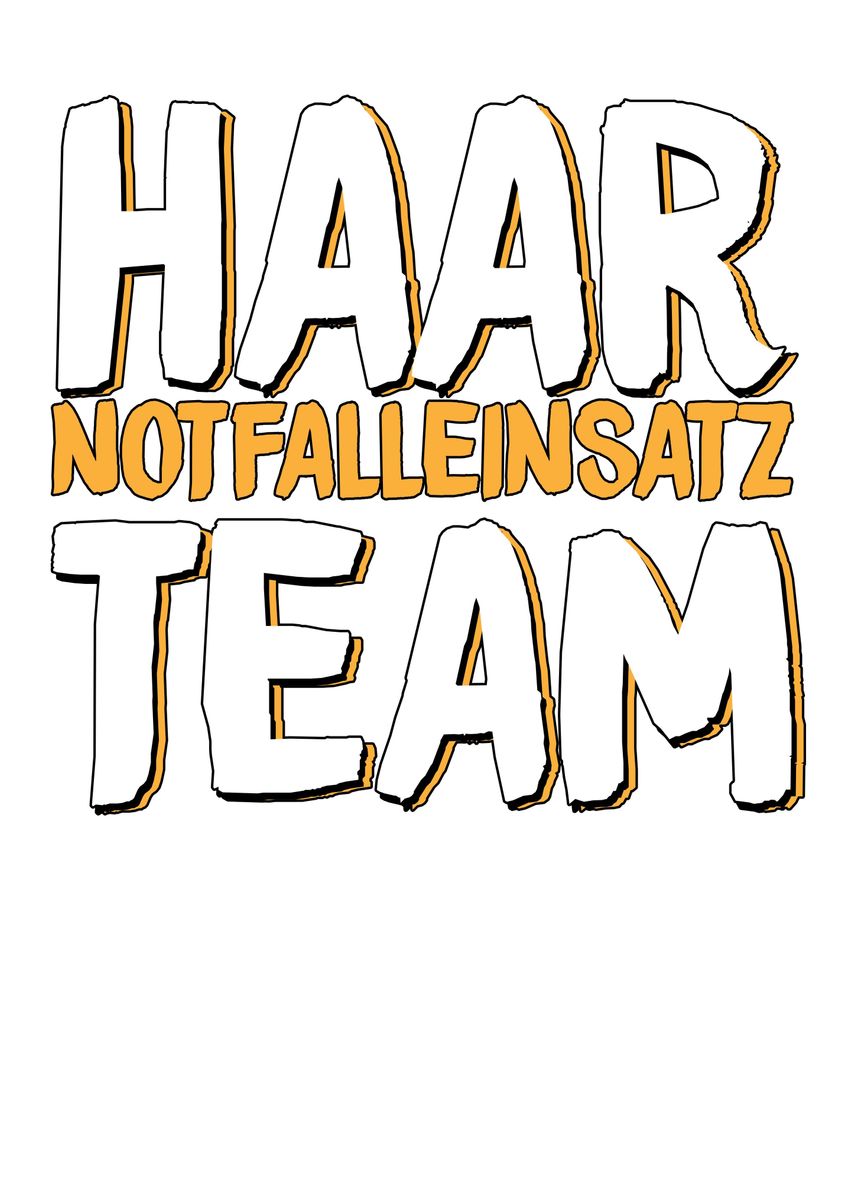 'Hairdressing Hairapist' Poster by schmidde | Displate