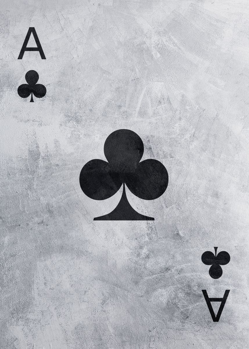 'ACE OF CLOVERS' Poster, picture, metal print, paint by Exclusive Metal ...