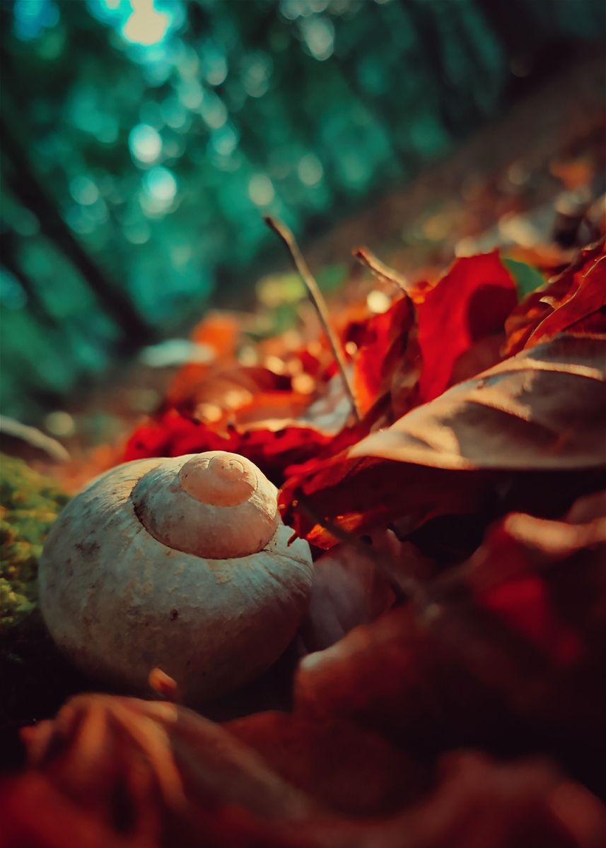 'Snail and autumn' Poster, picture, metal print, paint by Corentin ...