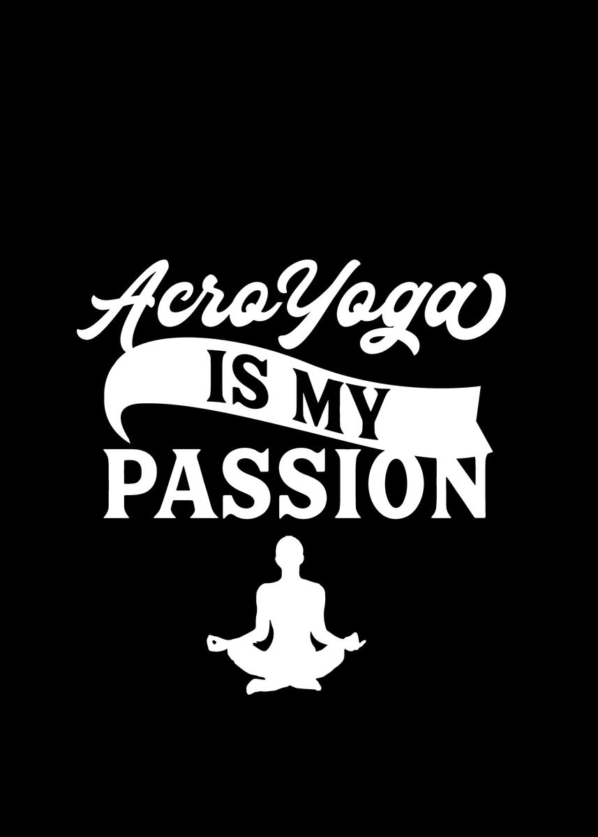 'Acroyoga' Poster, picture, metal print, paint by dr3designs | Displate