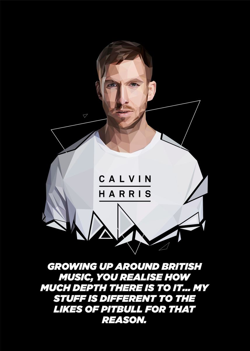 'calvin harris' Poster, picture, metal print, paint by Most Popular ...