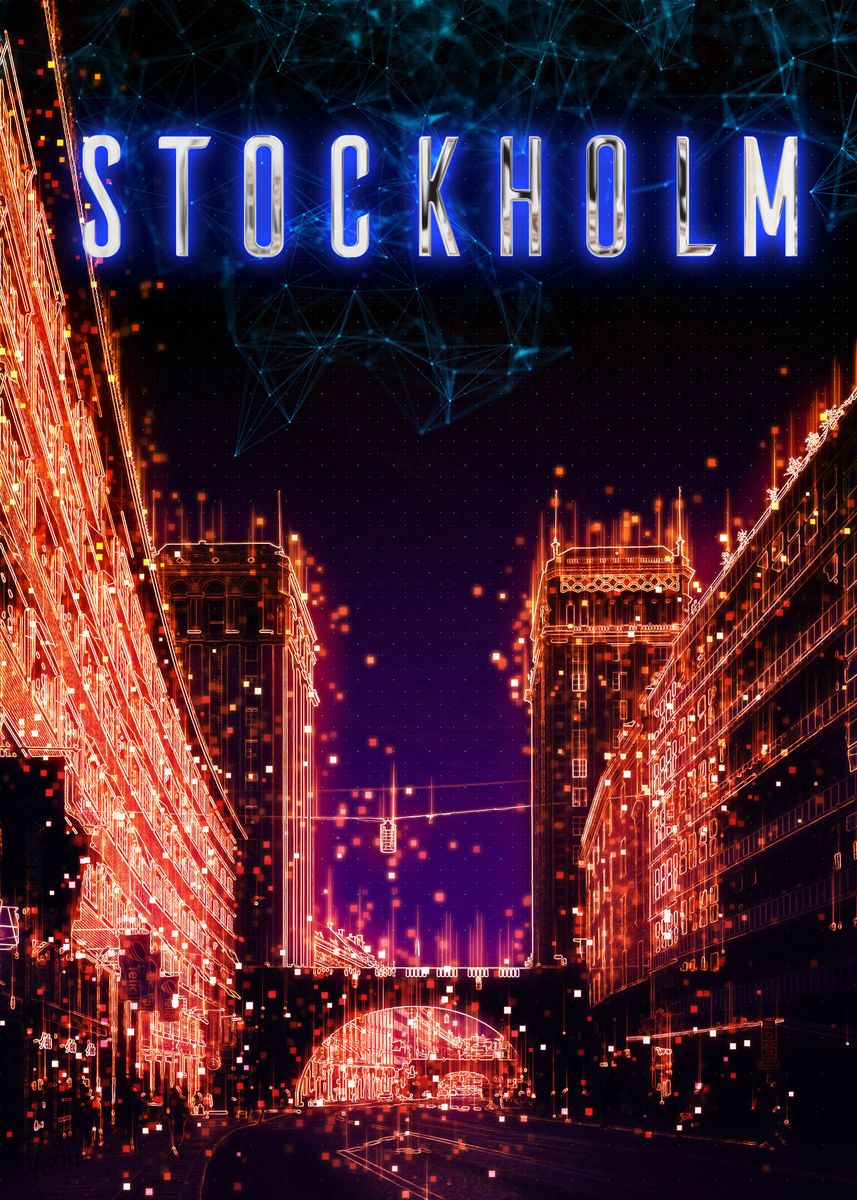 'Stockholm' Poster by Petra Rommelfanger | Displate