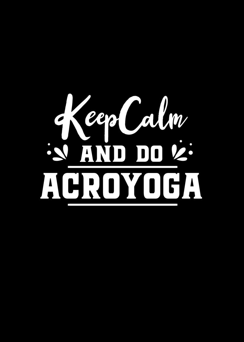 'Acroyoga' Poster, picture, metal print, paint by dr3designs | Displate