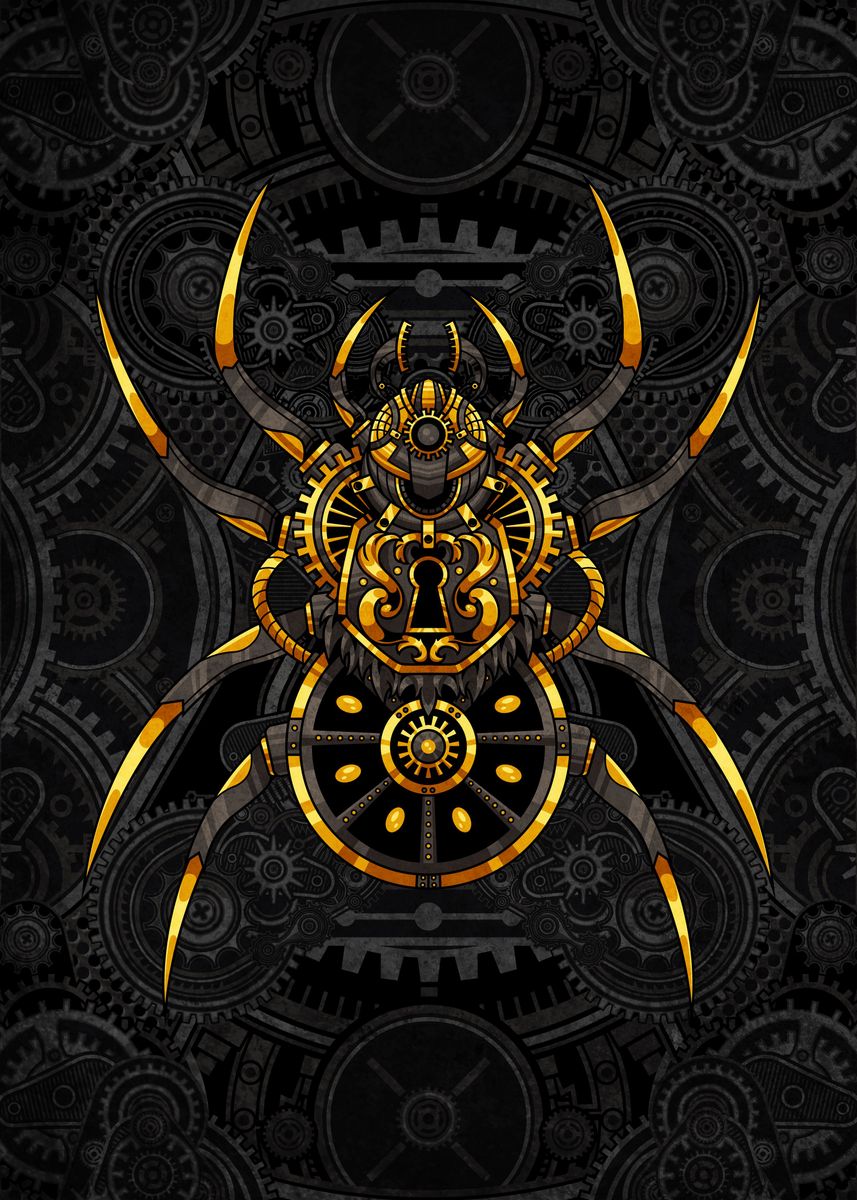 'Steampunk Spider' Poster by Kunyah | Displate