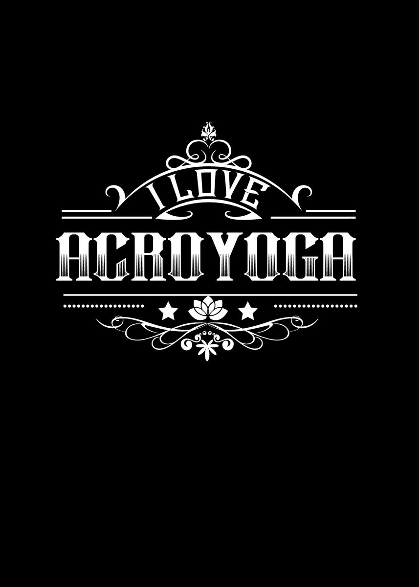 'Acroyoga' Poster, picture, metal print, paint by dr3designs | Displate