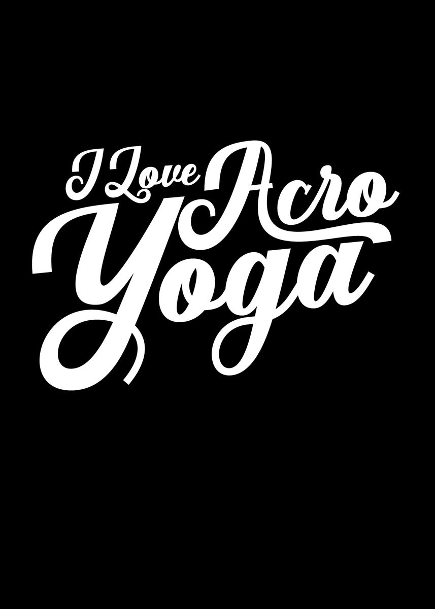 'Acroyoga' Poster, picture, metal print, paint by dr3designs | Displate