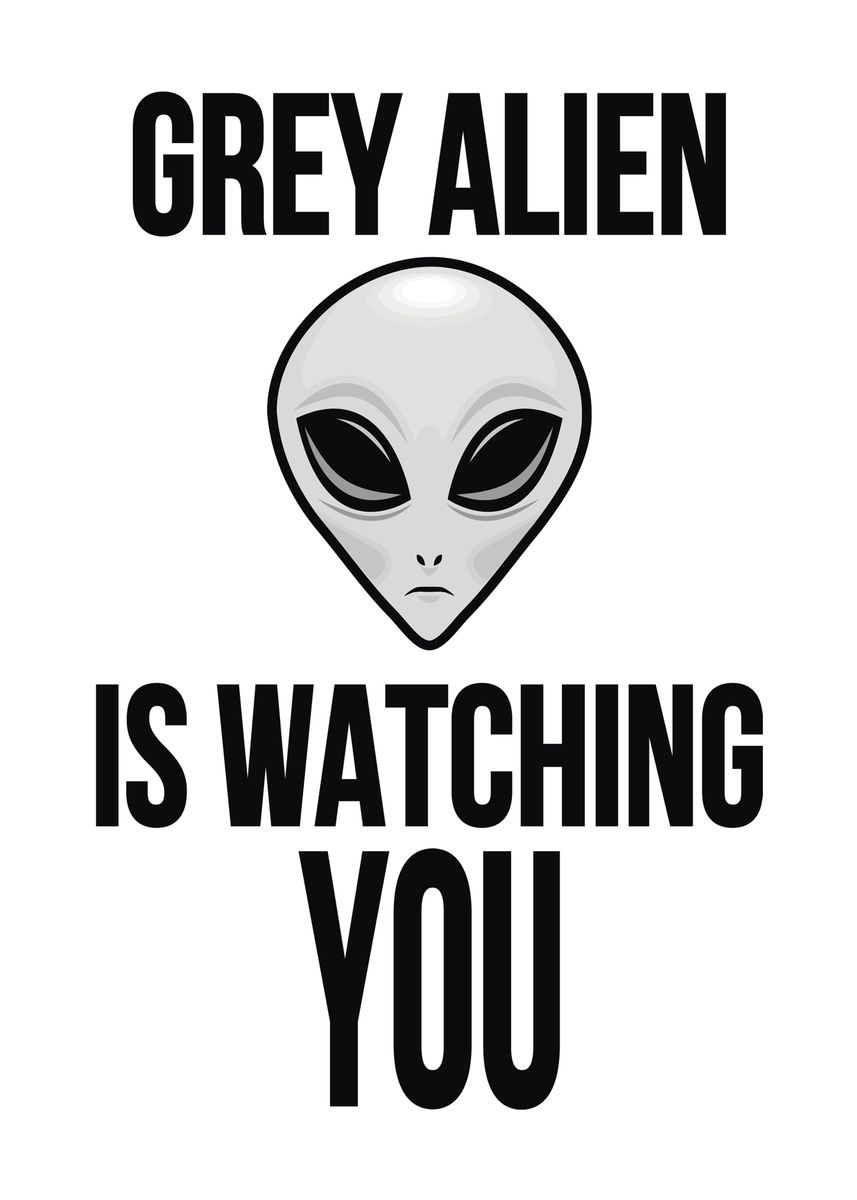 'Grey alien' Poster by Karlangas Designs | Displate