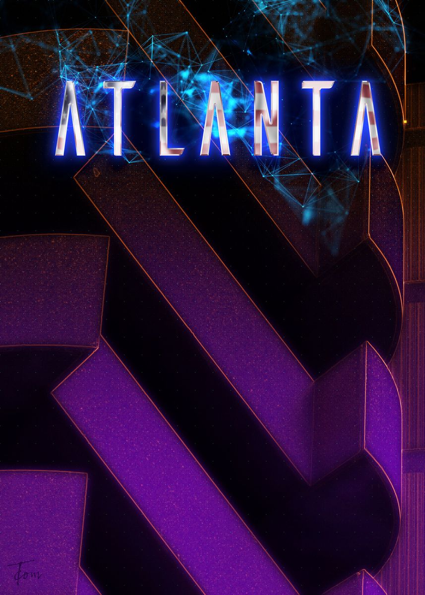 'Atlanta' Poster, picture, metal print, paint by Petra Rommelfanger ...