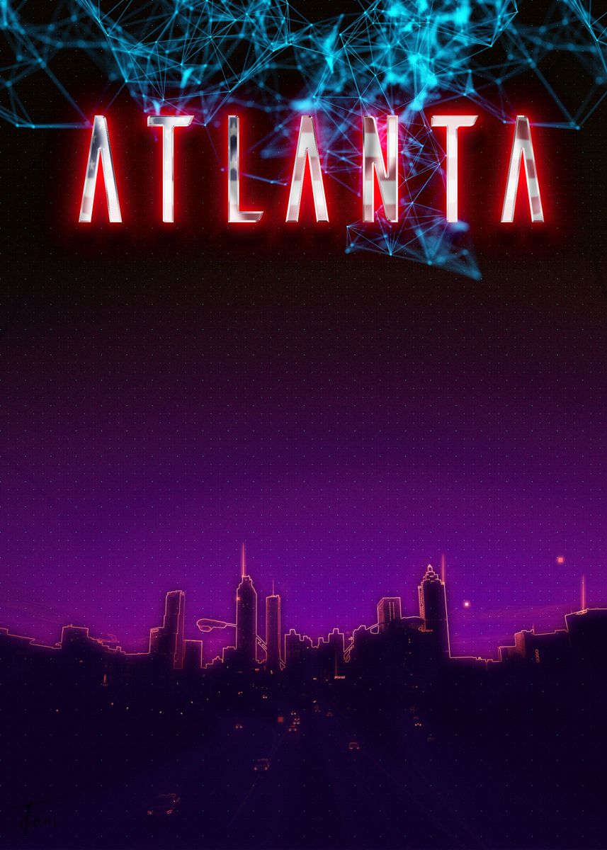 'Atlanta' Poster, picture, metal print, paint by Petra Rommelfanger ...
