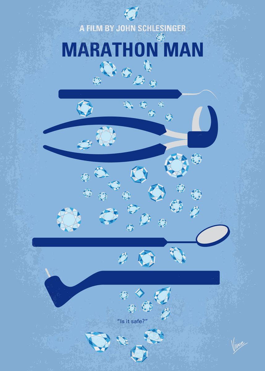 'No1214 My Marathon Man' Poster, picture, metal print, paint by ...