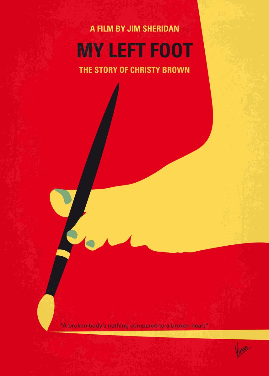 'No1223 My Left Foot' Poster, picture, metal print, paint by Chungkong ...