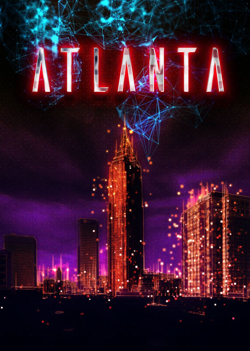 'Atlanta' Poster, picture, metal print, paint by Petra Rommelfanger ...